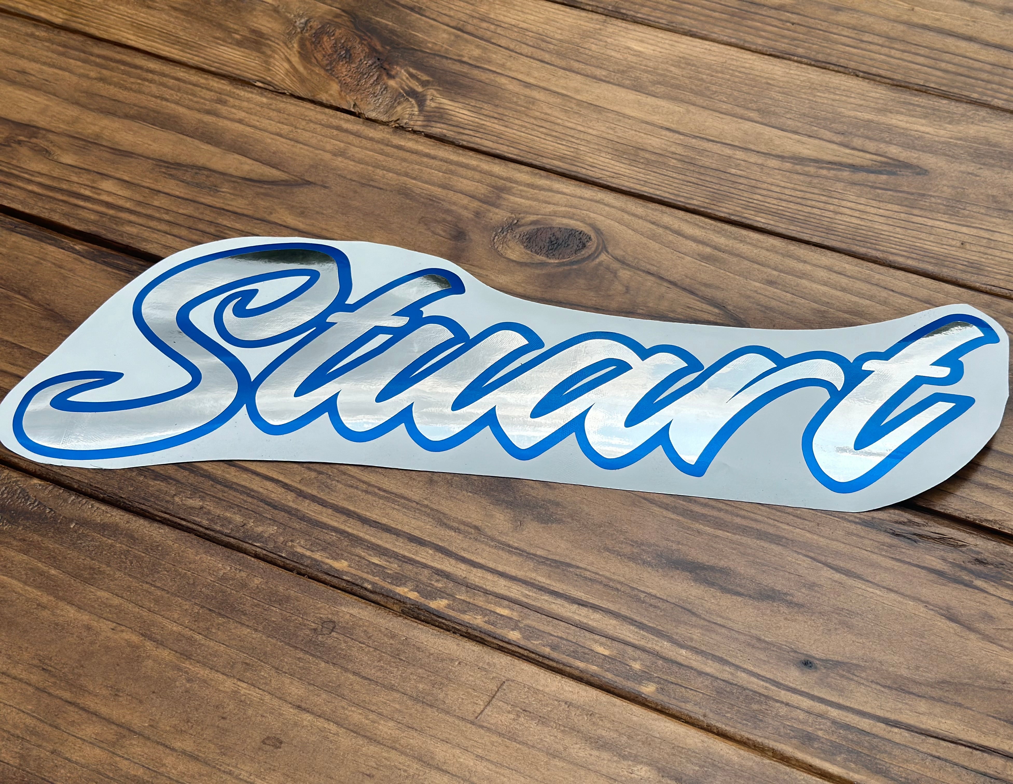 Double Layered Last Name Decal – MAC Customs